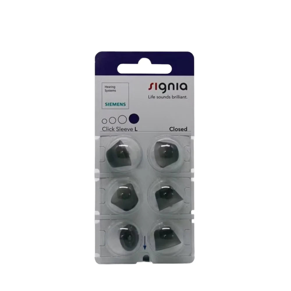 Embouts Signia Click Sleeve 2.0 Fermés – Confort & Qualité