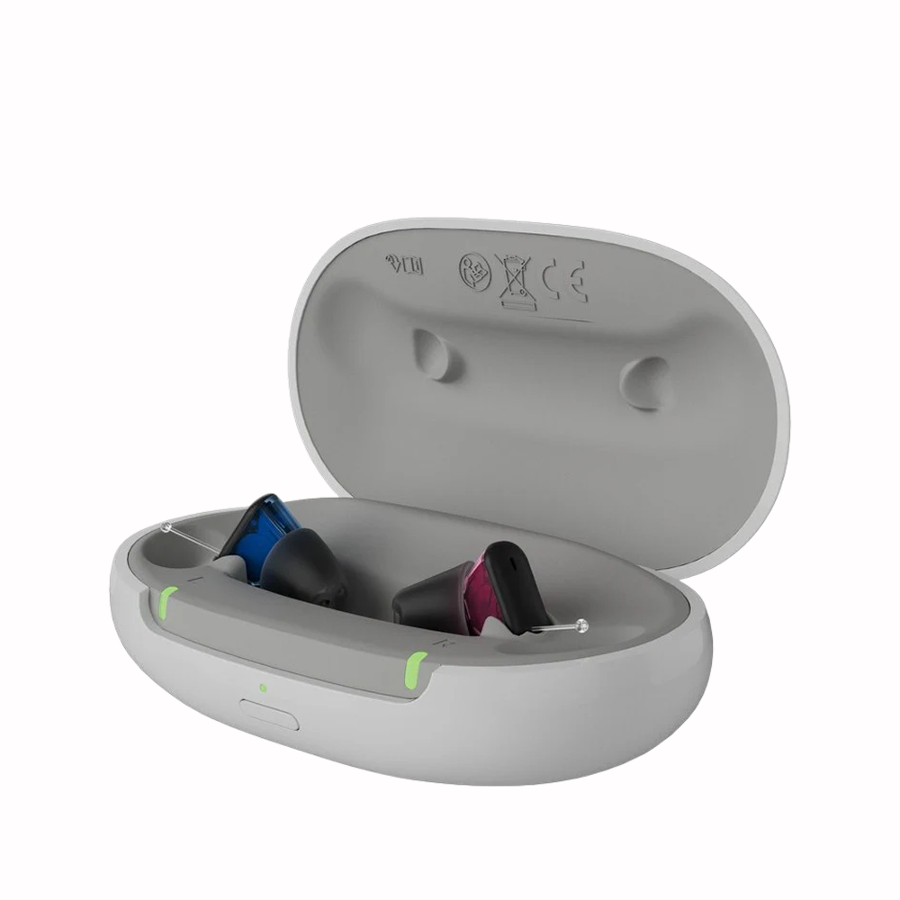 Signia Silk Charge&Go Charger – Compact CIC Hearing Aid Charger